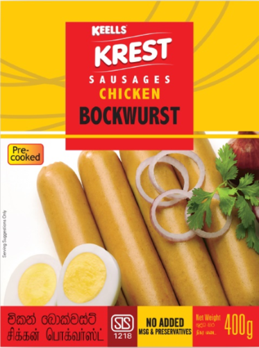 Buy Chicken Bockwurst 400g - Keells Food Products PLC - Colombo